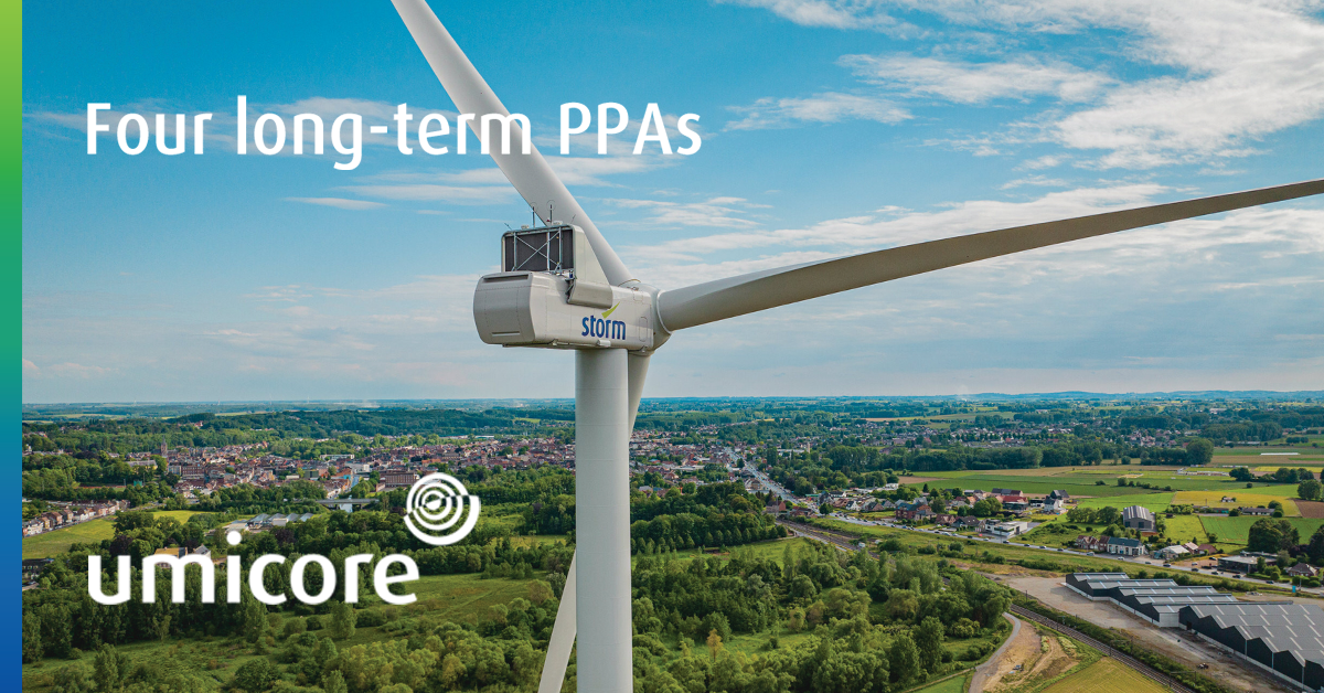 We signed renewable electricity PPAs with ENGIE | Umicore